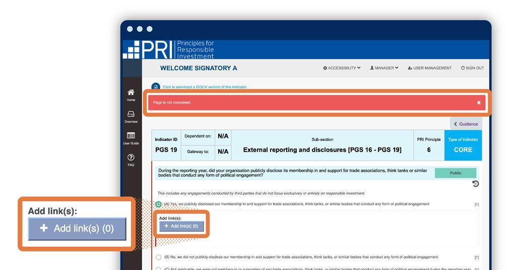 Reporting Tool user guide | Reporting guidance | PRI