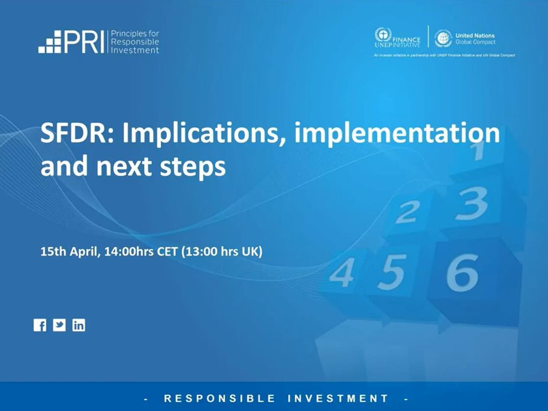 EU SFDR Regulation: Implications, Implementation and Next Steps ...